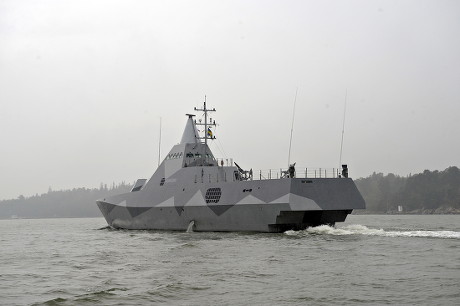 Swedish Navy Visbyclass Corvette Hms Harnosand Editorial Stock Photo ...