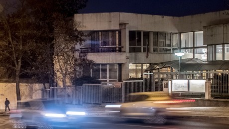 Cars Pass Russian Embassy Prague Czech Editorial Stock Photo - Stock ...
