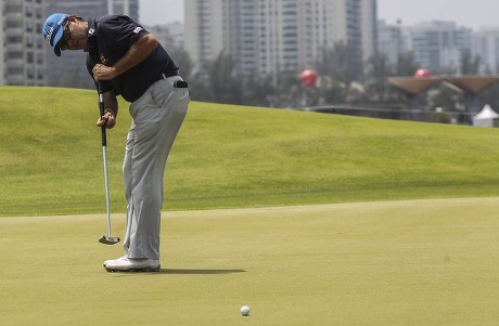 Brazilian Golfer Rafael Barcellos Action During Editorial Stock Photo ...