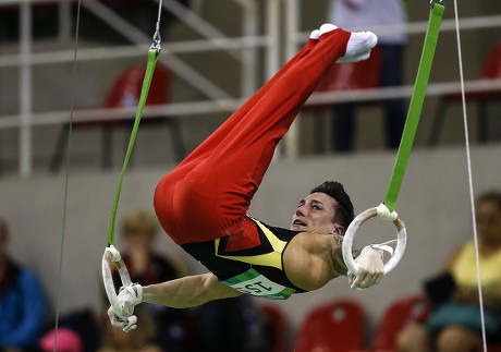 German Athlete Marcel Nguyen Action During Editorial Stock Photo ...