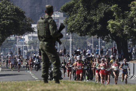 Women Runners Run Along Road Brazilian Editorial Stock Photo - Stock ...