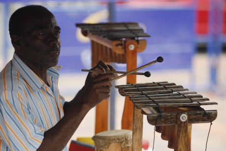 Man Plays Marimba Typical Colombian Pacific Editorial Stock Photo ...