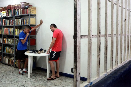 Inmates Play Chess Section Villahermosa Jail Editorial Stock Photo ...