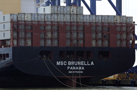 General View Shows Neopanamax Ship Msc Editorial Stock Photo - Stock ...