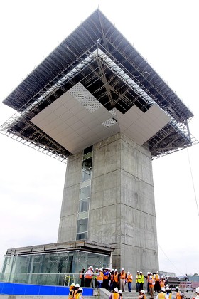 View Control Tower New Lock Panama Editorial Stock Photo - Stock Image ...