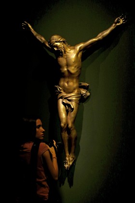 Sculpture Jesus Christ Cross By Italian Editorial Stock Photo - Stock ...
