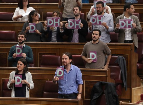 Leader Spanish Party Podemos Pablo Iglesias Editorial Stock Photo ...