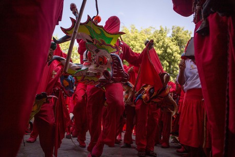 Members Traditional Dance Company Diablos Danzantes Editorial Stock ...