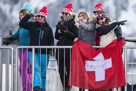 Spectators Cheer Finish Area During Womens Editorial Stock Photo ...