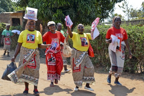 Supporters Frelimo Party Presidential Candidate Filipe Editorial Stock ...