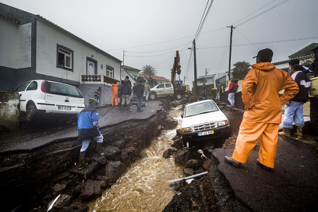 Portugal Bad Weather in Azores - Mar 2013 Stock Pictures, Editorial ...