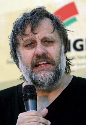 Slovenian Philosopher Slavoj Zizek Delivers Speech Editorial Stock ...