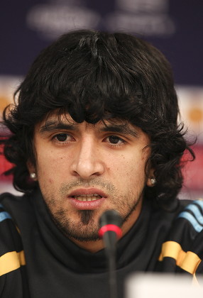 Olympique Marseille Player Lucho Gonzalez During Editorial Stock Photo ...
