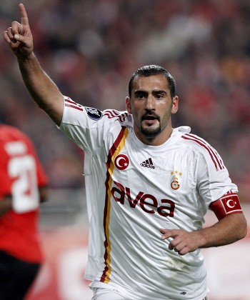Galatasaray Player Umit Karan Celebrates After Editorial Stock Photo ...