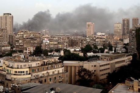 Cloud Smoke Seen Over Cairo During Editorial Stock Photo - Stock Image ...