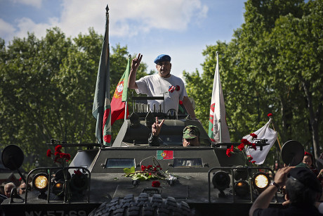 Man Makes Victory Sign On Top Editorial Stock Photo - Stock Image ...
