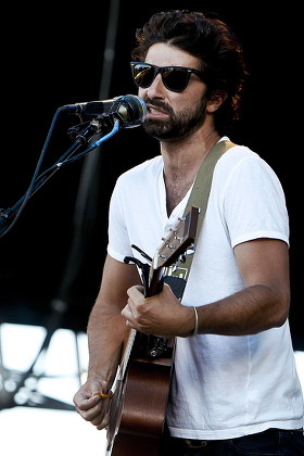 Portuguese Singer Tiago Bettencourt Performing Live Editorial Stock ...