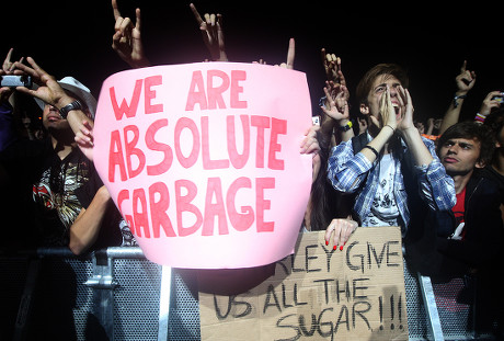Fans React During Garbage Performance Live Editorial Stock Photo ...