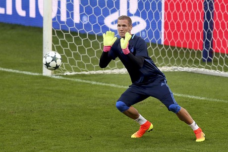 Copenhagens Goalkeeper Robin Olsen Performs During Editorial Stock ...