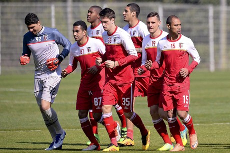 Sporting Braga Players Warm During Their Editorial Stock Photo - Stock ...