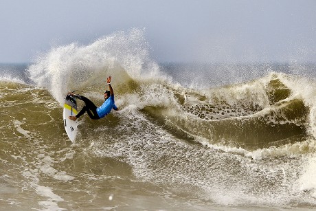 Australian Surfer Dion Atkinson Action During Editorial Stock Photo ...