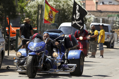 Motorcylist Arrives 32nd Faro International Motorcycle Editorial Stock ...