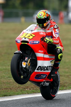 Italian Valentino Rossi Ducati Team Perform Editorial Stock Photo ...