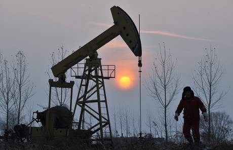 Engineer Works Liaohe River Oil Field Editorial Stock Photo - Stock ...
