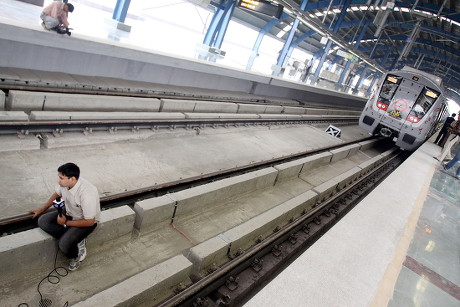 Delhi Metro Rail Corporation Dmrc Coach Editorial Stock Photo - Stock ...