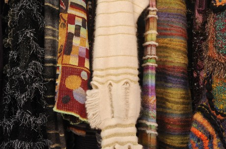Examples Fine Yarn Fashion Products Created Editorial Stock Photo ...