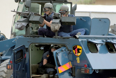 Lebanese Policemen Panthers Brigade Other Regiments Editorial Stock ...