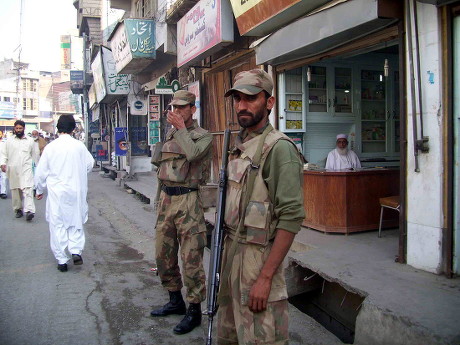 Pakistani Army Patrol Mingora Main Town Editorial Stock Photo - Stock ...