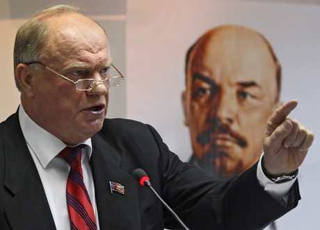Russian Communist Party Leader Gennady Zyuganov Editorial Stock Photo ...