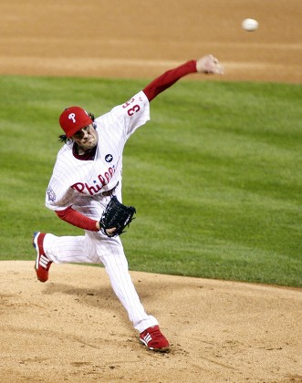 Philadelphia Phillies Pitcher Cole Hamels Throws Editorial Stock Photo ...