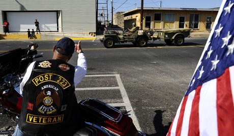 Veteran Sits On His Motorcycle Gives Editorial Stock Photo - Stock ...