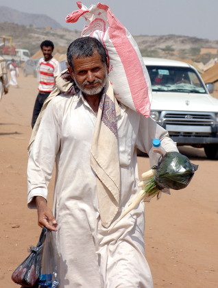 Displaced Yemeni Man Seen Camp Displaced Editorial Stock Photo - Stock ...