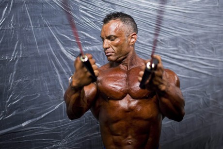 Pedro Villa Spain Prepares Male Bodybuilders Editorial Stock Photo ...