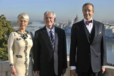 Estonian President Toomas Hendrik Ilves R Editorial Stock Photo - Stock ...