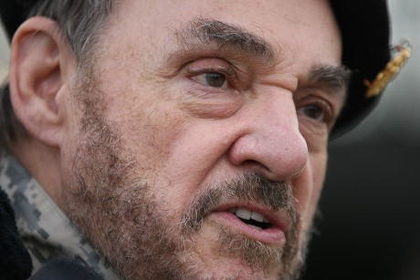 British Actor John Rhysdavies Speaks During Editorial Stock Photo ...