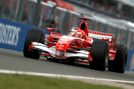 German F1 Driver Michael Schumacher Steers Editorial Stock Photo ...