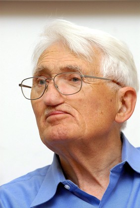 German Sociologist Philosopher Juergen Habermas Attends Editorial Stock ...