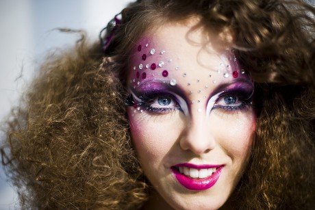 Model Shows Her Makeup Design Created Editorial Stock Photo - Stock ...