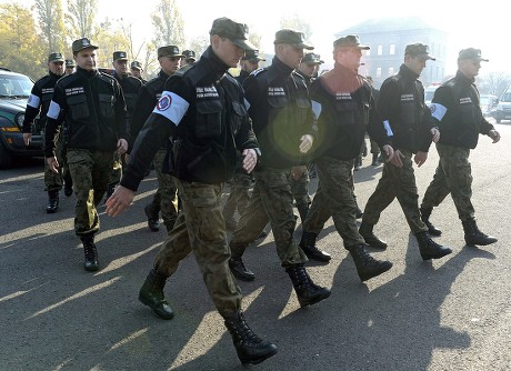 Polish Border Guard Officers Wearing Armband Editorial Stock Photo ...