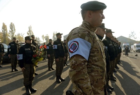 Polish Border Guard Officers Wearing Armband Editorial Stock Photo ...