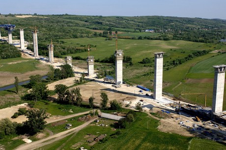 Viaduct Koroshegy That Part M7 Motorway Editorial Stock Photo - Stock ...