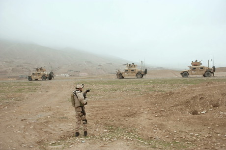 Hungarian Soldier Secures Area Next Hummer Editorial Stock Photo ...