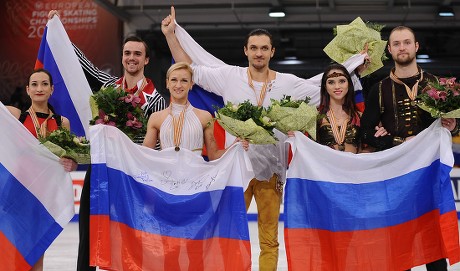 Gold Medal Winners Tatiana Volosozhar Maxim Editorial Stock Photo ...