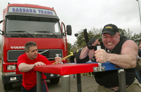 Hungarian Strongman Arpad Nick Attempts Set Editorial Stock Photo ...