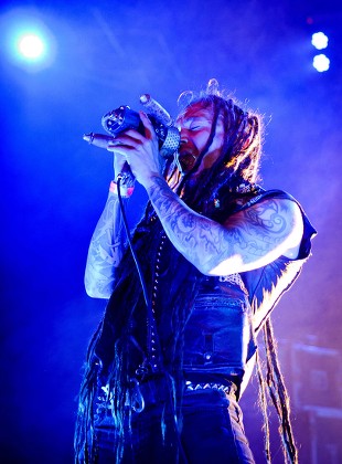 Singer Tomi Joutsen Performs During Concert Editorial Stock Photo ...