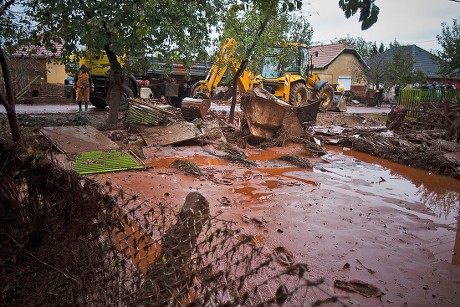 Debris Toxic Red Mud Carried By Editorial Stock Photo - Stock Image ...